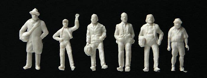 Walthers - Standing and Walking Figures - Unpainted pkg(72) - 949-6053