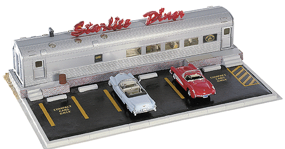 K-Line - Starlite Diner - Includes Lighted Sign & Musical Sounds - Base ...