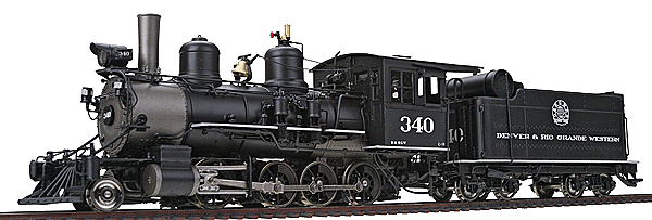 Precision - Steam 2-8-0 C-19; Powered - 1930's DRGW Herald (black ...