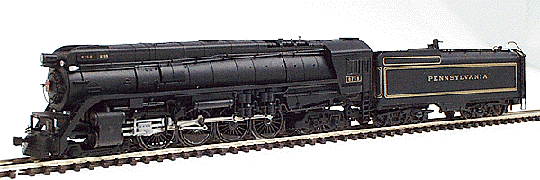 Con-Cor - Steam 4-8-4 w/Coal Bunker Tender w/PRR Version Top Mounted Headlight - Pennsylvania ...