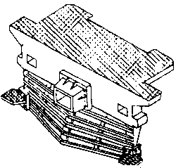 Cal Scale - Steam Loco Pilot (Brass Casting) - PRR Slatted Style w ...