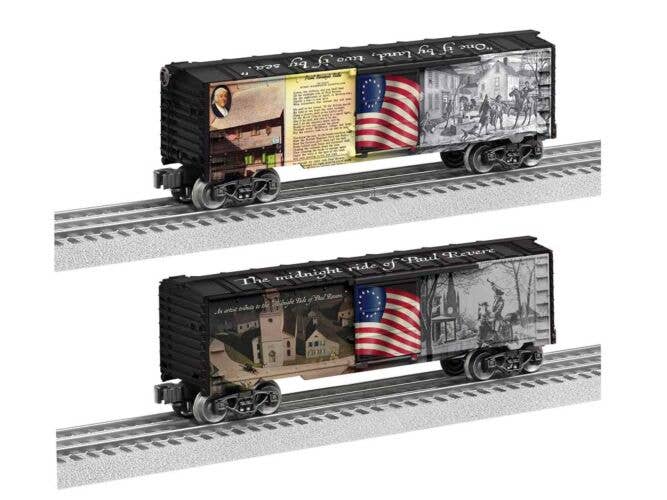 Lionel - Steel Boxcar - 3-Rail - Ready to Run - Paul Revere's Midnight ...