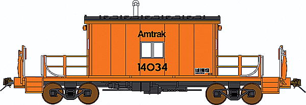 Bluford - Steel Transfer Caboose - Ready to Run - Amtrak #14034 (MOW ...