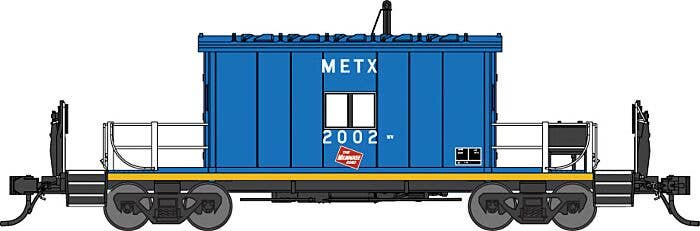 Bluford - Steel Transfer Caboose w/Short Roof - Ready to Run - Metra ...
