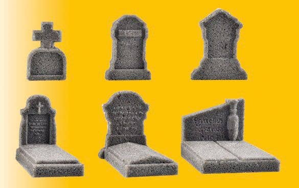 Vollmer - Stone Art - Tombstones pkg(6) - 770-48282