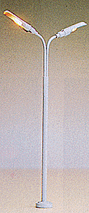 Brawa - Street Light - Curved Mast, Double-Arm, 4-1/2" Height - 186-5400