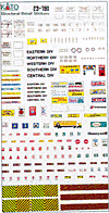 Kato - Structural Detail Stickers (English) - 381-23190