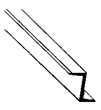 Plastruct - Styrene angle 3/64" 90501 - 570-110101