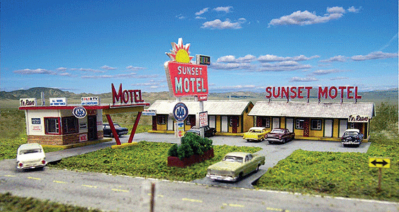 Blair Line - Sunset Motel - Kit - Office: 2-5/8 x 1-13/16" 6.6 x 4.5cm ...