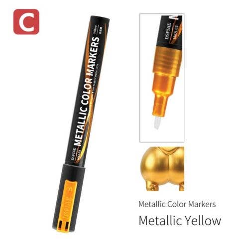 DSPIAE - Super Metallic Color Paint Marker - Metallic Yellow - 314-MKA03