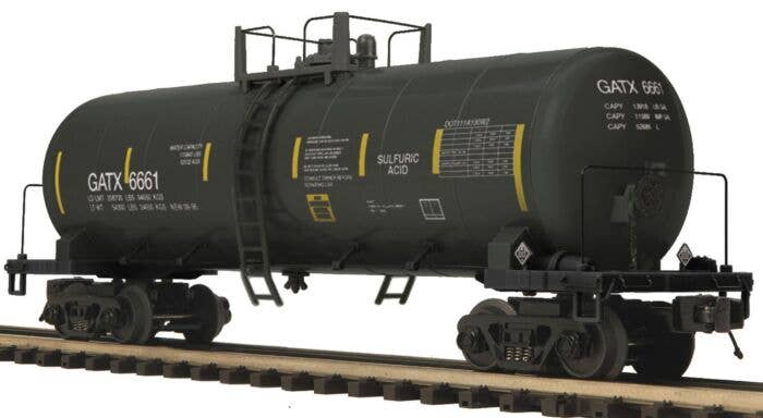 MTH - Tank Car - 3-Rail - Ready to Run - Premier(R) - GATX (black ...