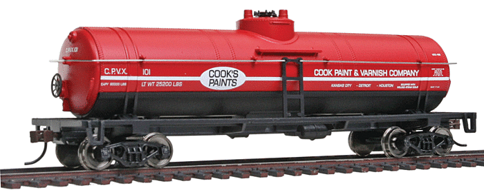 Walthers - Tank Car - Ready To Run - Cook's Paints CPVX (red, black ...