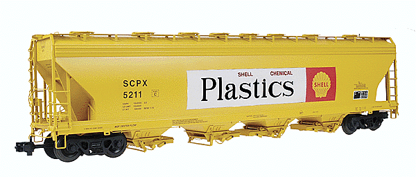 USA - "The Ultimate Series" 4-Bay Center Flow Hopper - Shell (yellow ...