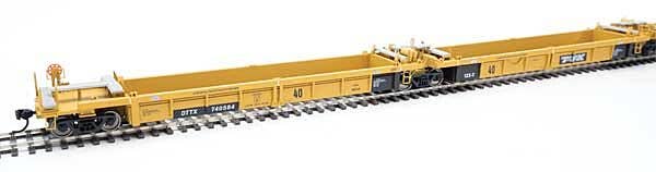 Walthers - Thrall 5-Unit Rebuilt 40' Well Car - Ready to Run - Trailer-Train DTTX #740584 A-E ...