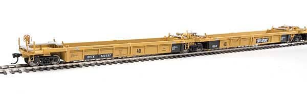 Walthers - Thrall 5-Unit Rebuilt 40' Well Car - Ready to Run - Trailer-Train DTTX #740757 A-E ...