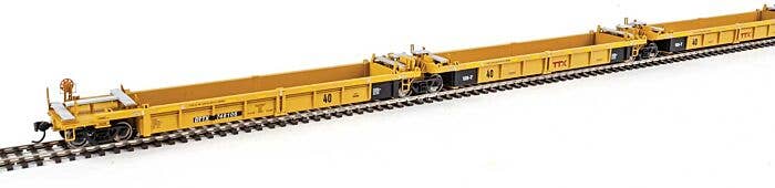 Walthers - Thrall 5-Unit Rebuilt 40' Well Car - Ready to Run - Trailer-Train DTTX #748106 A-E ...