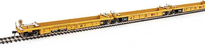 Walthers - Thrall 5-Unit Rebuilt 40' Well Car - Ready to Run - Trailer-Train DTTX #748273 A-E ...