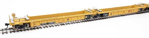 Walthers - Thrall 5-Unit Rebuilt 40' Well Car - Ready to Run - Trailer-Train DTTX #748876 A-E ...