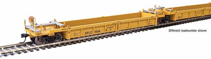 Walthers - Thrall 5-Unit Rebuilt 40' Well Car - Ready to Run - Santa Fe Leasing SFLC #1064 A-E ...