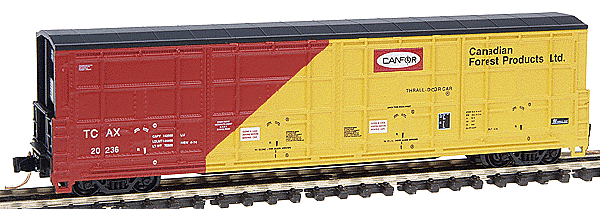 Red Caboos - Thrall All-Door Boxcar - Assembled - Single Car - Canfor ...