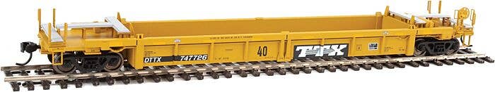 Walthers - Thrall Rebuilt 40' Well Car - Ready to Run - Trailer-Train DTTX #747226 (yellow ...