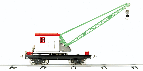MTH - Tinplate Standard Gauge Operating Crane Car - No.219 (white ...
