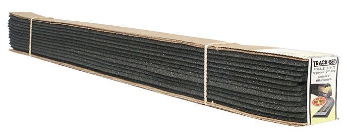 Woodland - Track-Bed Roadbed Material - Standard Track Profile pkg(12 ...