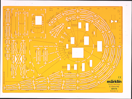 Marklin - Track Planning Stencil for C Track - 441-2415