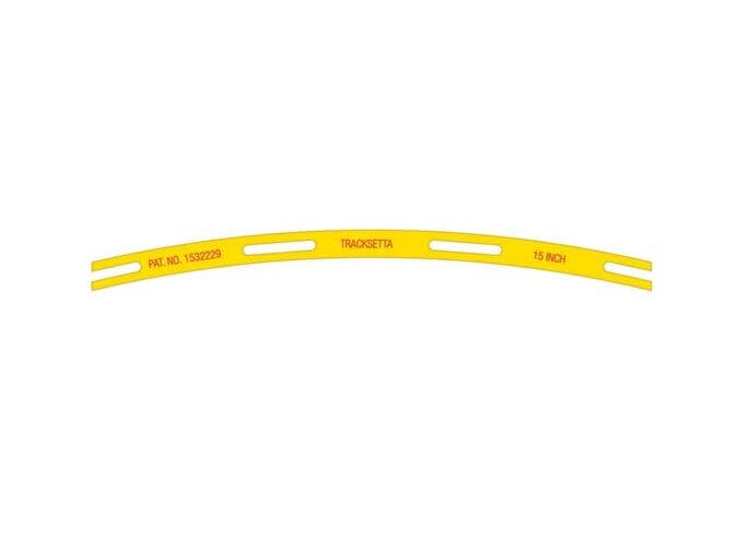 Peco - Tracksetta Track Laying Template - 15" 38.1cm Radius Curve - 552 ...