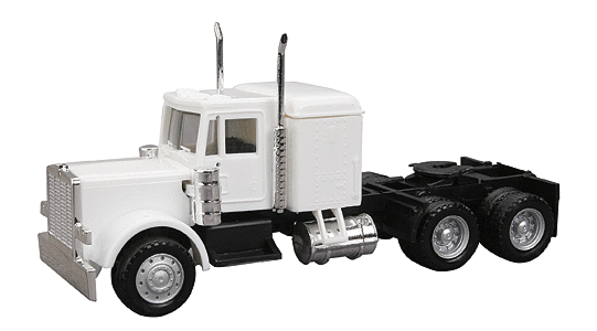Herpa - Tractor Only Peterbilt Long Tractor w/New Grille - White - 326 ...
