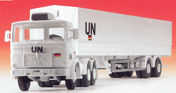 Kibri - Tractor/Trailer - MAN 3 Axle Cabover w/2 Axle Trailer - UN ...