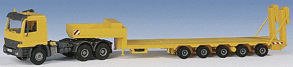 Kibri - Tractor/Trailer Rigs: ACTROS ZM GOLDHOFER Low-Loader - 405-14654