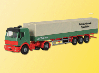 Kibri - Tractor/Trailer Rigs: Mercedes Benz SK Tractor with Flat ...