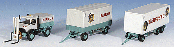 Kibri - Tractor/Trailer Rigs: Unimog Circus Truck w/Front Loader - 405 ...