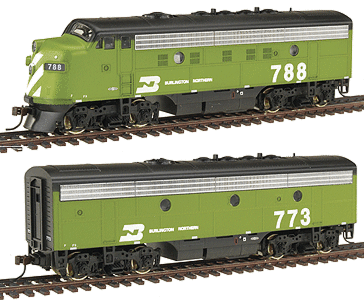 Stewart Hb - Traditional Line Diesel EMD F9A-B, Powered/Dummy, DCC Ready - Burlington Northern ...