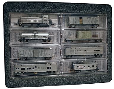 MicroTrain - Train Set - MOW Work Train Set (SW9 Loco, 6 Cars, Caboose ...