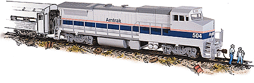 Walthers - Trainline (R) Diesel GE-8 40B Powered/Ready-to-Run - Amtrak(R) #506 Phase IV Scheme ...