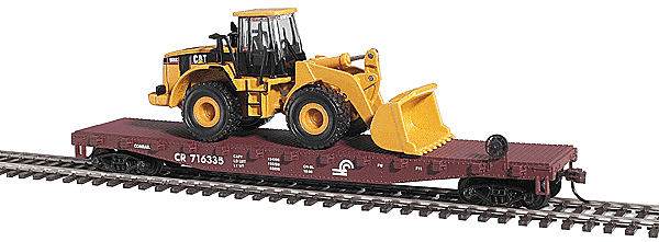 Walthers - Trainline(R) 50' Flatcar w/Construction Equipment Load Ready ...