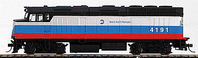 Walthers - Trainline(R) Diesel EMD F40PH Powered - Ready-to-Run - Metro North #4191 - 931-327