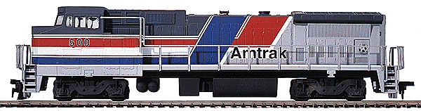 Walthers - Trainline(R) Diesel GE-8 40B Powered/Ready-to-Run - Amtrak(R) #500 Wide Cab (silver ...