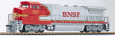 Walthers - Trainline(R) Diesel GE-8 40B Powered/Ready-to-Run - BNSF #557 w/Wide Cab (red, silver ...