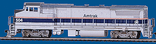 Walthers - Trainline(R) Diesel GE-8 40B Powered/Ready-to-Run - Amtrak(R) #504 - Phase IV Scheme ...