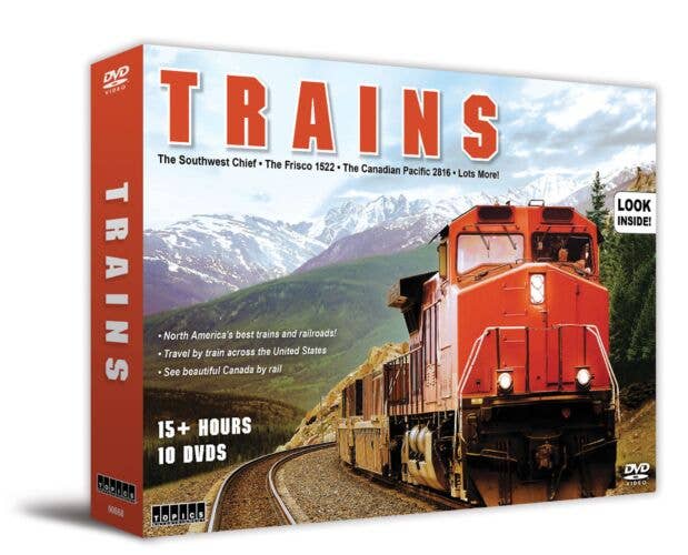 Topics Ent - Trains 10-DVD Set - Southwest Chief, Frisco #1522 & More ...
