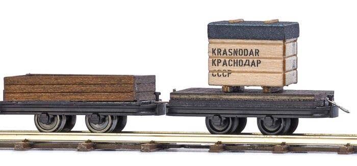 Busch - Transport Wagon Set - Feldbahn - 1 Each: Low-Side Gondola ...