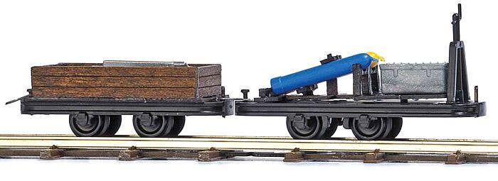 Busch - Transport Wagon Set - Feldbahn - 1 Each: Low-Side Gondola ...
