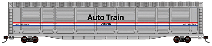 Con-Cor - Tri-Level Auto Rack - Ready to Run - Amtrak #9093 (Phase III ...