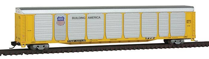 Con-Cor - Tri-Level Auto Rack - Ready to Run - Union Pacific #6 (yellow ...
