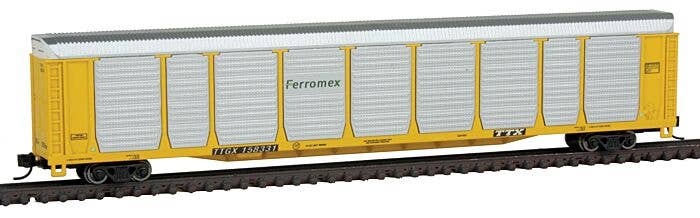 Con-Cor - Tri-Level Auto Rack - Ready to Run - Ferromex #6 (yellow ...
