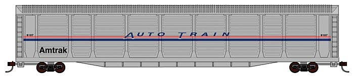 Con-Cor - Tri-Level Auto Rack - Ready to Run - Amtrak #9105 (Phase IV ...