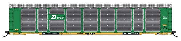 Intermount - Tri-Level Enclosed Auto Rack - Ready to Run - Burlington Northern ETTX #852251 ...